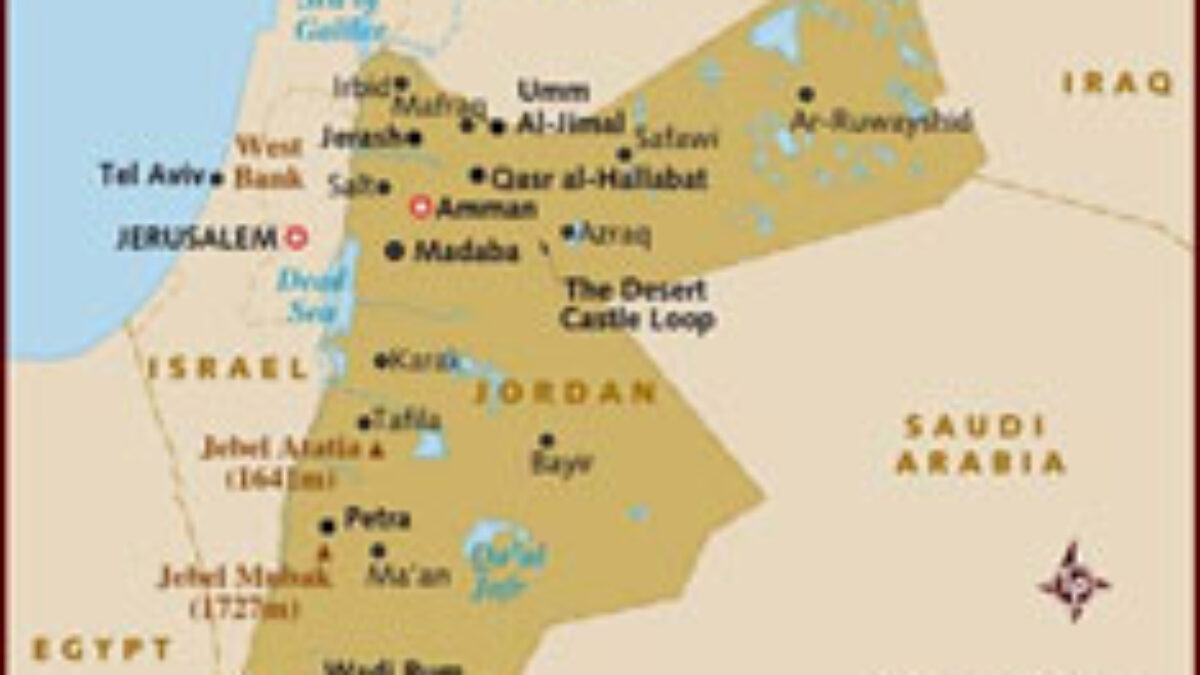 Mapa Da Jordania
